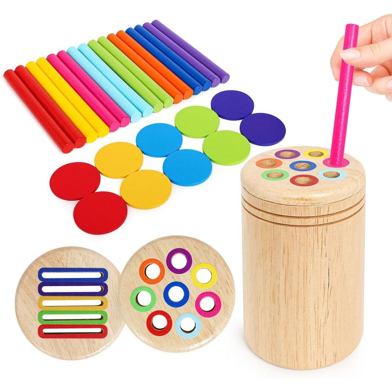 Montessori Toys Educational Toys 1 2 3 4 Years Old Color Classification ...