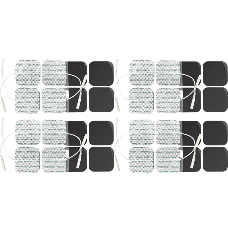 Tens Electrode Pads (16pcs) 4x4 cm Self-Adhesive Long Lasting Gel ...