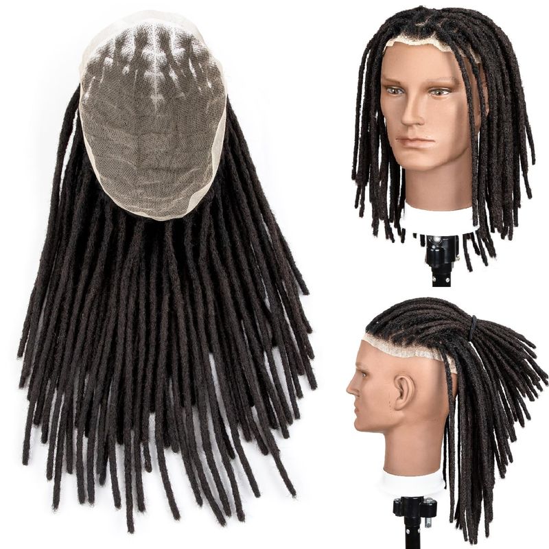 Originea Human Hair Dreadlocks Extensions Toupe for Men and Women 0.8 ...