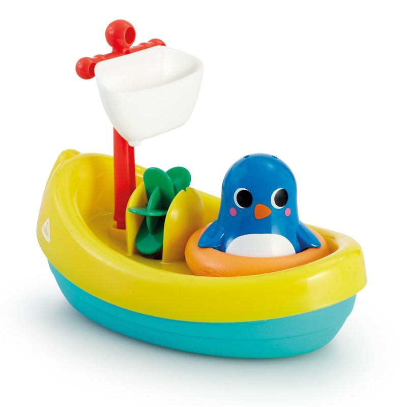 Early Learning Center Bath Time Penguin Boat Bath Toy Water Play Toy ...