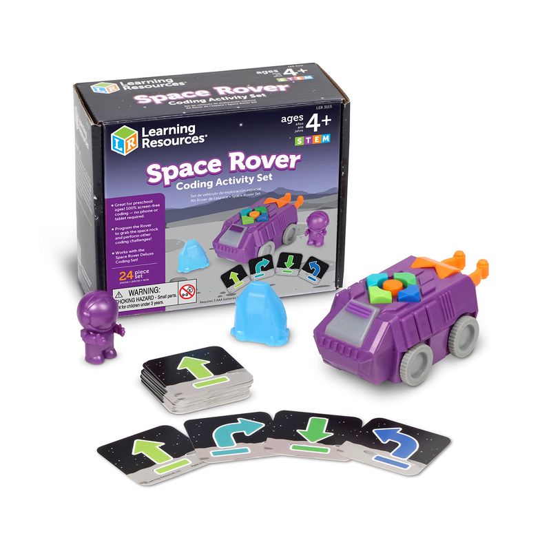 Learning Resources Space Rover Coding Set,23 Pieces, Ages 4+,Coding for ...