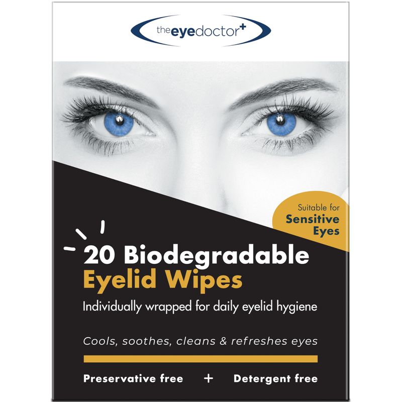 The Eye Doctor Eyelid Wipes – 20 x Single use Lid & Lash Wipes ...