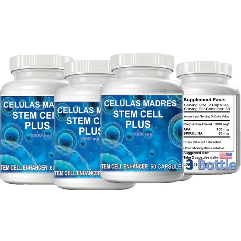 3 Celulas Madres Biomatrix Madre Cell Plus AFA Bioxtron Health Stem 180 ...