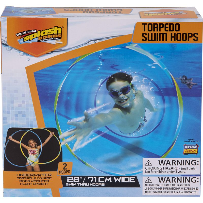 Prime Time Toys Diving Masters Torpedo Swim Hoops Set, 2-Pack - Online ...