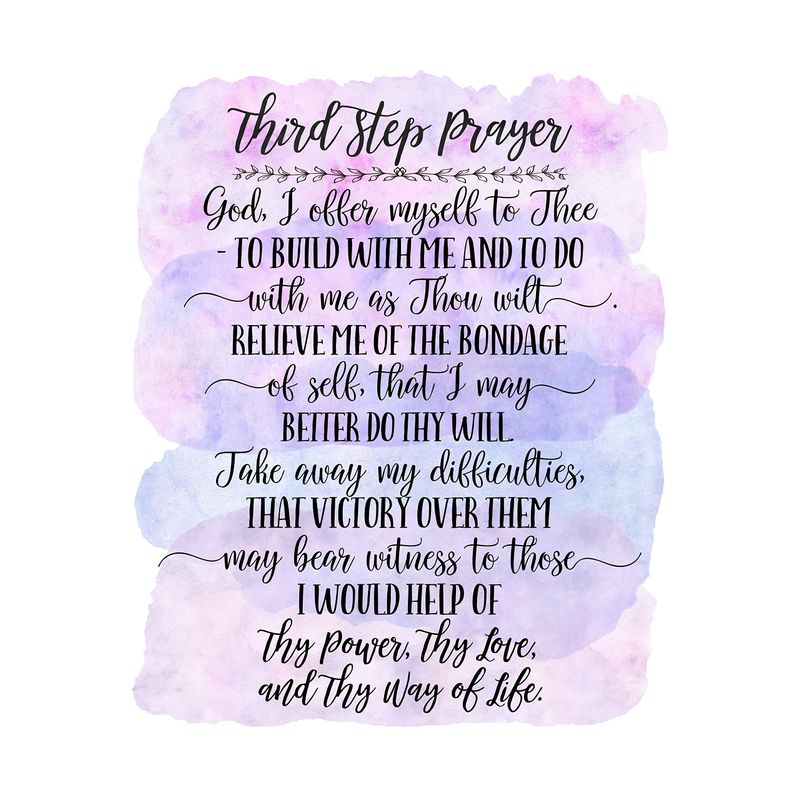 Third Step Prayer, Bible Verse Printable Wall Art, Catholic Prayer ...