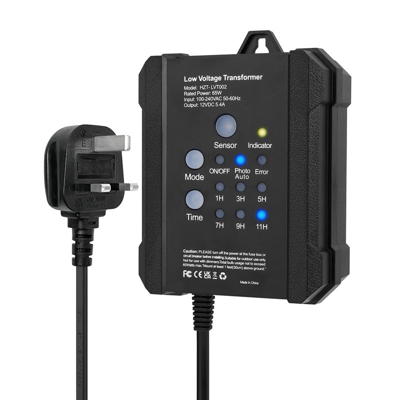 SMY Lighting 65W Power Supply Outdoor Low Voltage LED Driver with Timer ...