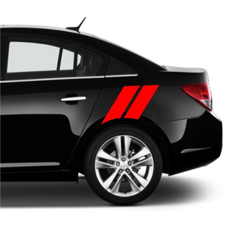 Clausen's World Rear Fender Hash Mark Double Bars Racing Stripes Vinyl ...