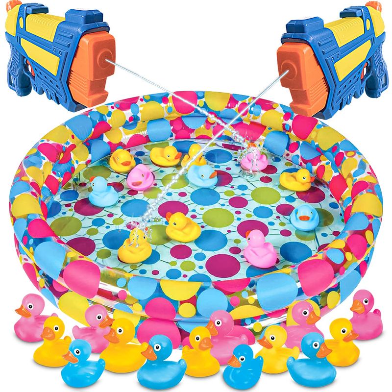 Gamie Duck’em Down Shooting Game, Carnival Duck Pond Game with 1 ...