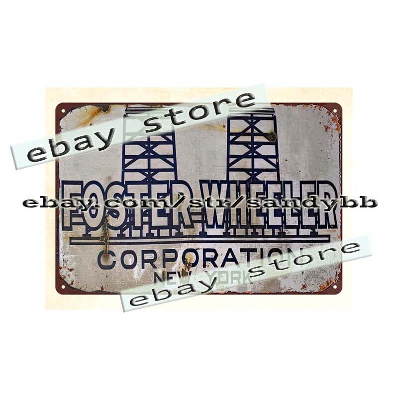 Foster Wheeler NEW YORK metal tin sign inspirational collectibles signs ...