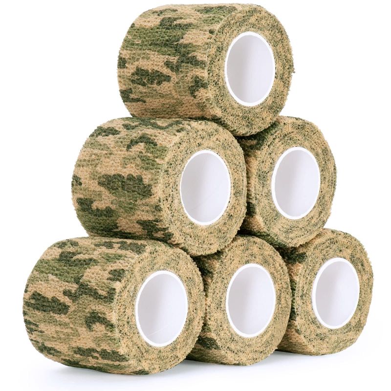 SEADESKY Self-Adhesive Camouflage Tape Wrap, 6 Roll Protective Camo ...