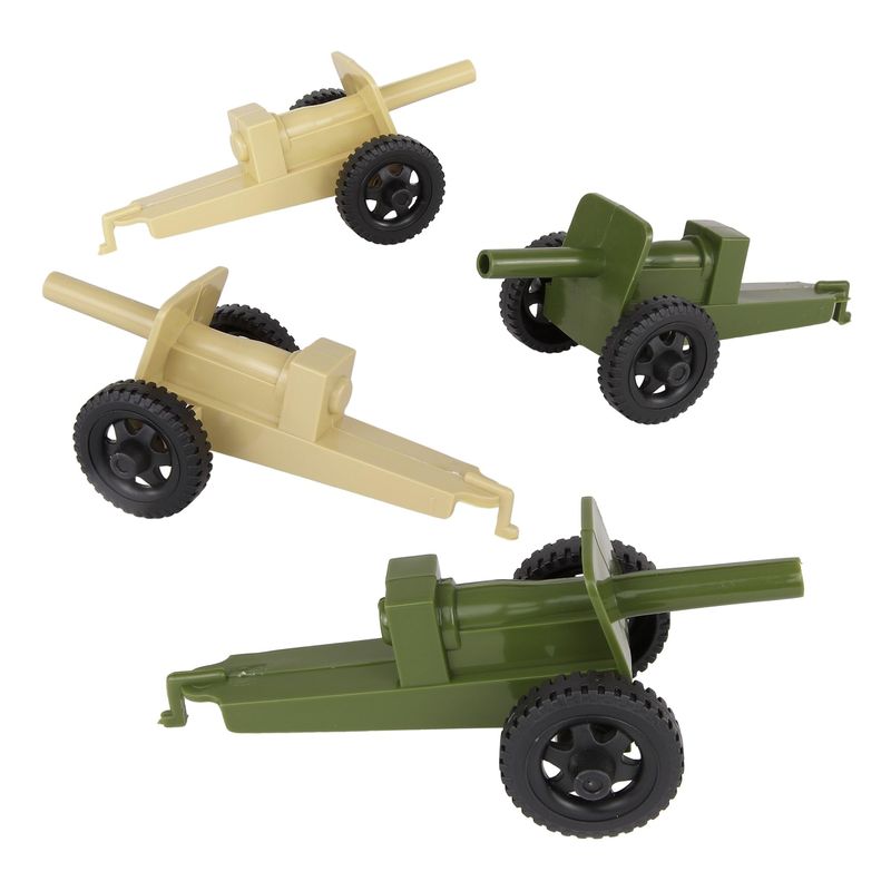 TimMee M3 Artillery - OD Green & Tan 4pc Plastic Army Men Cannon ...