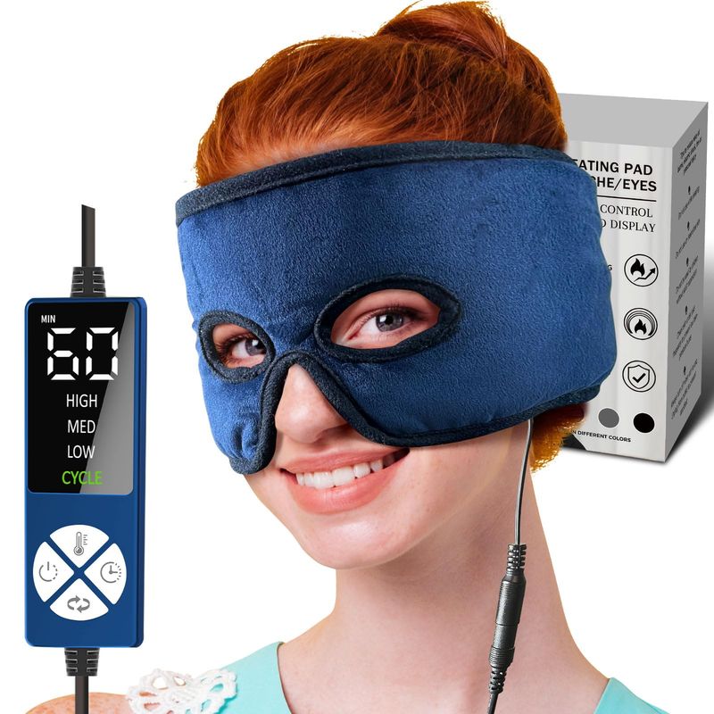 Electric Face Heating Pad for Sinus Pressure Relief, Large Moist Heat ...