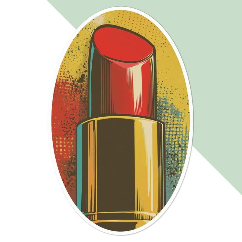 Large 210mm 'Open Red Lipstick' Permanent Sticker Decal for Cars ...
