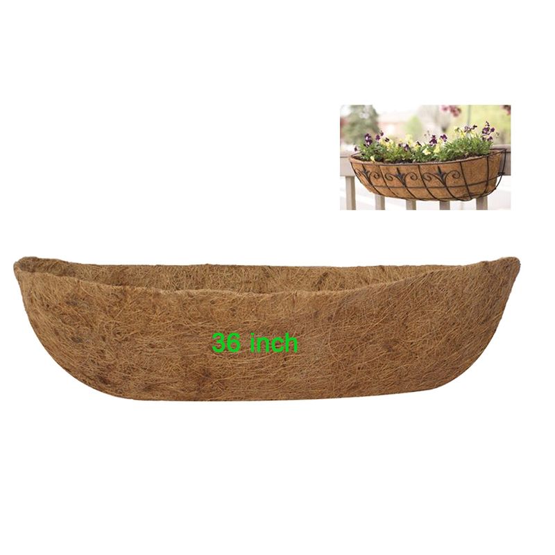 Frillybutts Coco Liners for Planters 36 Inch,Trough Coco Coir Coconut ...