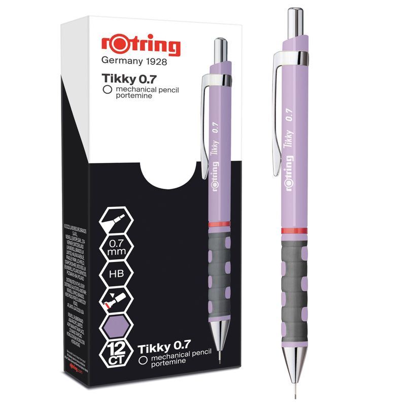 rOtring Tikky Pastel Mechanical Pencils | HB 0.7 mm | Orchid Bloom ...