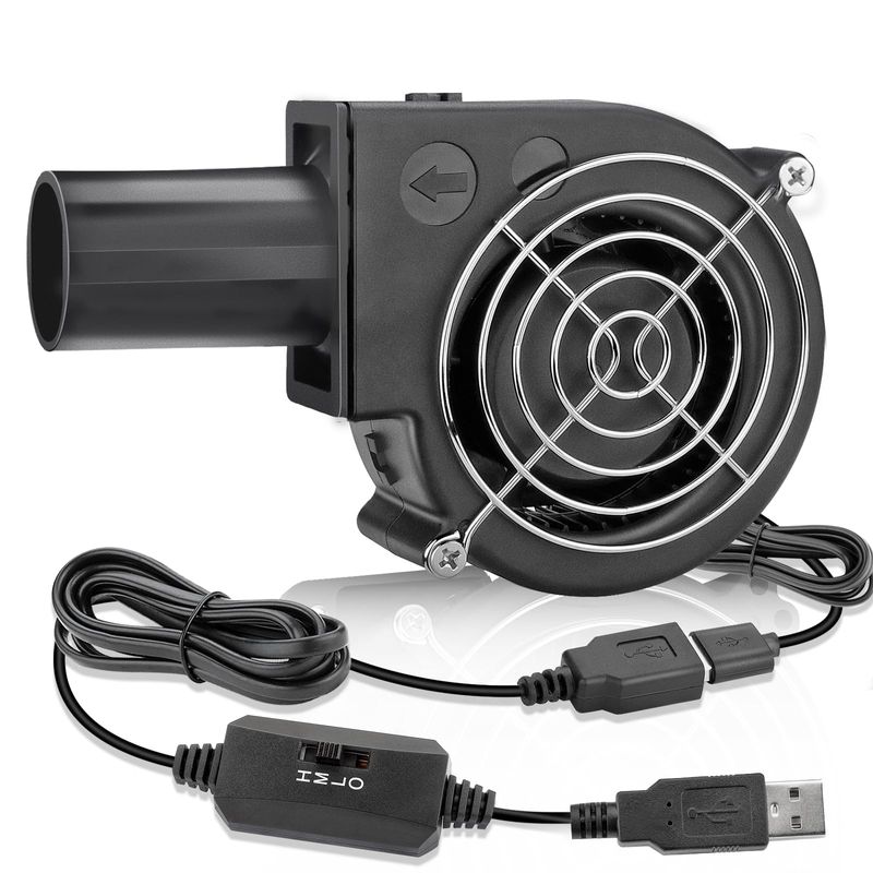 WDERAIR 97mm x 33mm USB Centrifugal 5V Air Blower Brushless Fan with ...