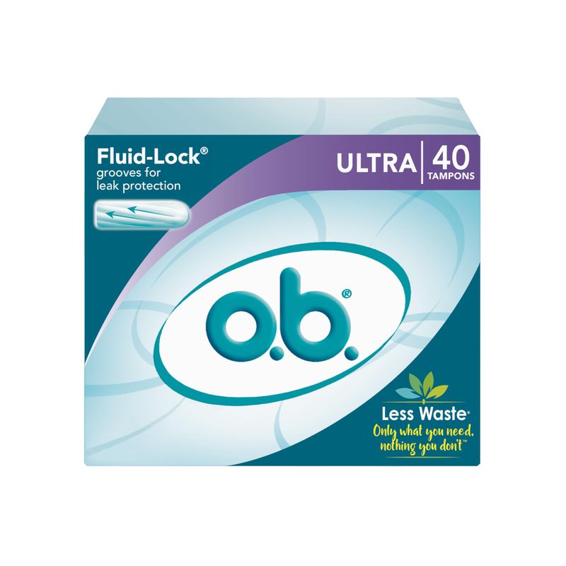 o.b. Tampons No Applicator, Unscented - 40ct | Applicator-Free Tampons ...