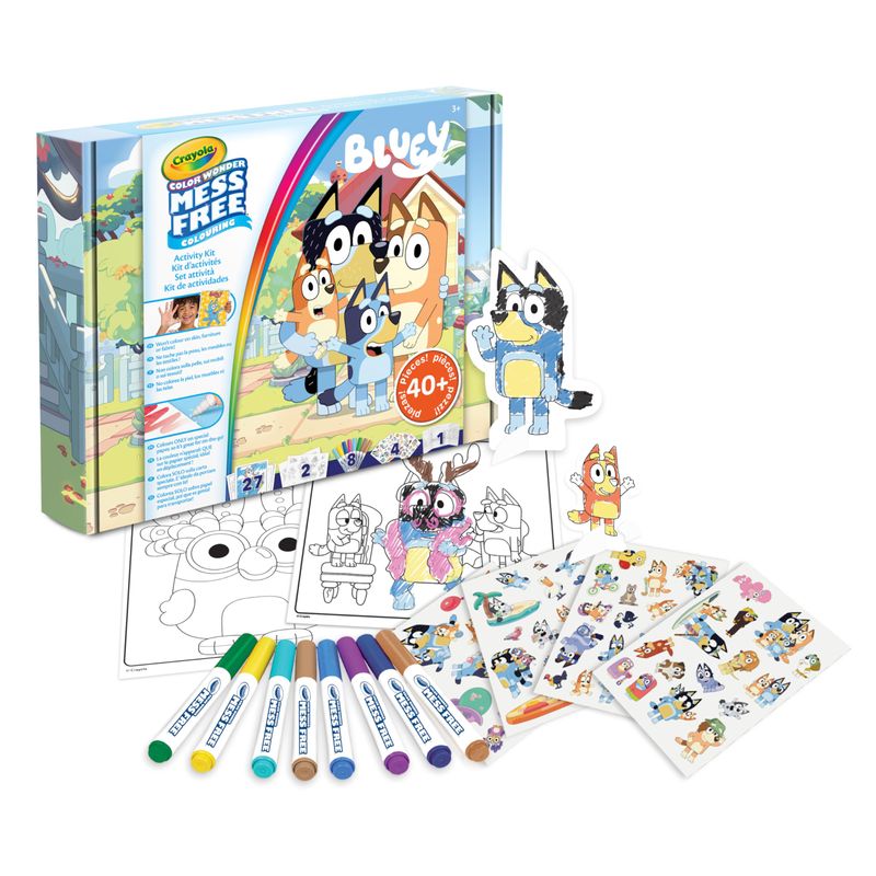CRAYOLA Color Wonder Activity Kit Bluey | Mess Free Colouring Fun ...