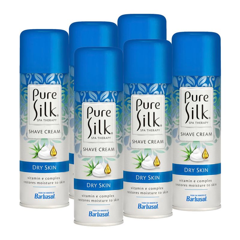 Pure Silk Dry Skin Treatment Spa Therapy Shave Cream for Women, 7.25 Oz ...