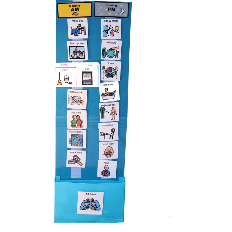 Visual Schedule & Chore Reward Chart –Daily Planner with 133 Picture ...