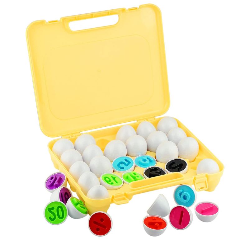 Dimple 26 Match and Play Numbers and Math Egg Easter Toy with Holder ...