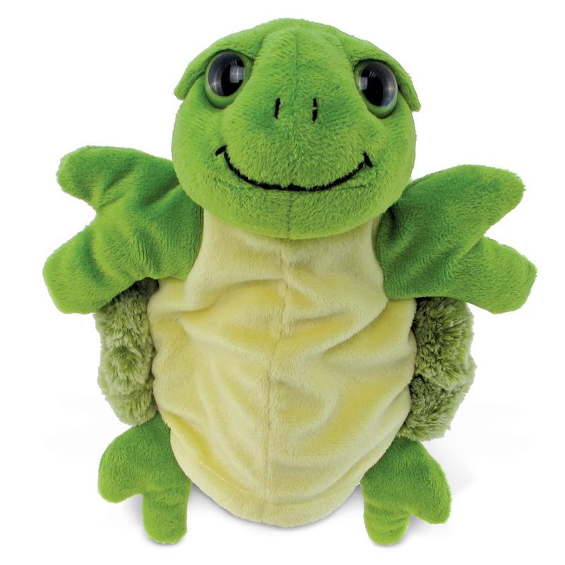 DolliBu Sea Turtle Hand Puppet - Super Soft Plush Stuffed Animal Hand ...