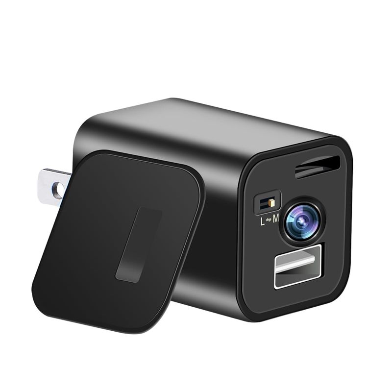 USB Charger Camera, HD 1080P Charger Mini Nanny Cam, Wall Charger ...