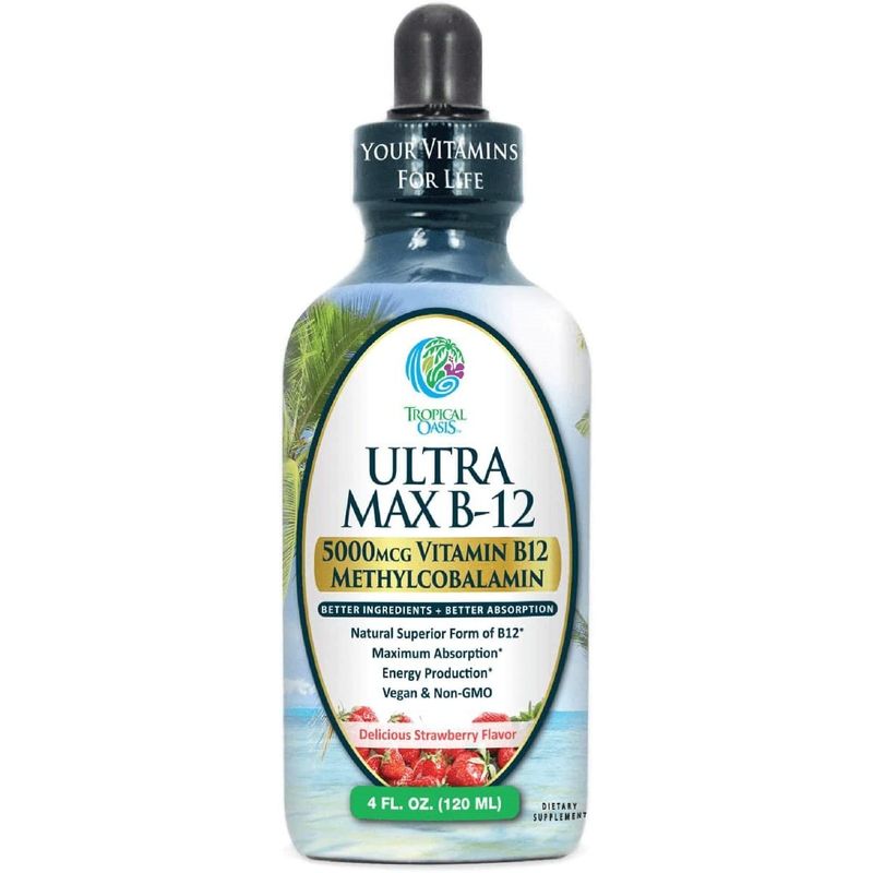 ULTRA MAX B12 | Max Potency 5000mcg Vitamin B12 Sublingual Liquid Drops | Met... - Online ...