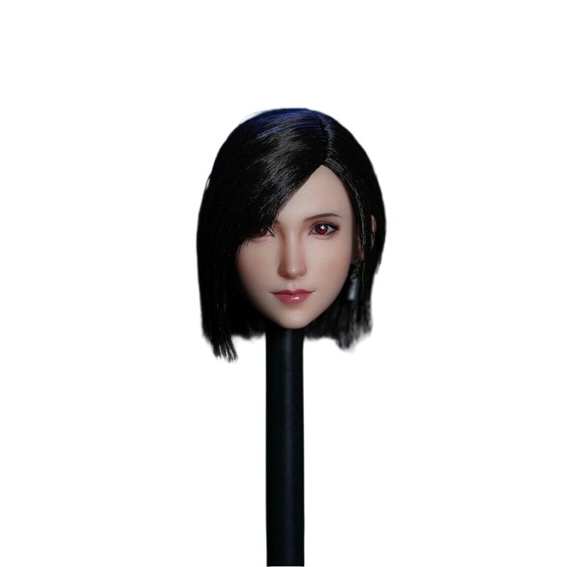 1/6 Scale Female Head Sculpt,Fantasy Girl Planted Hair Head Carved for ...