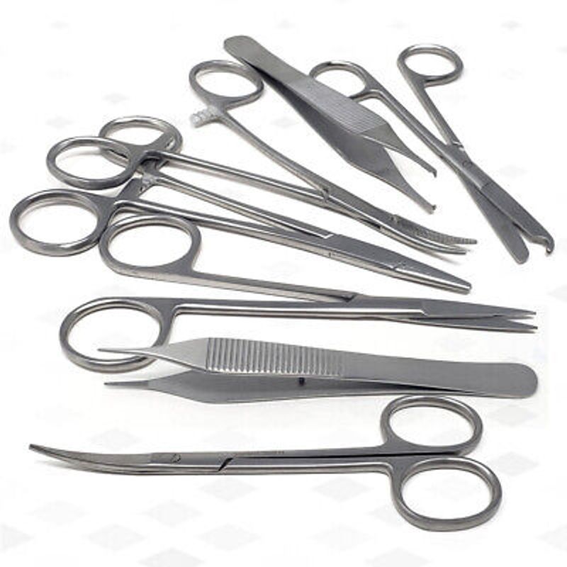7 Instruments Minor Surgery Suture Set Kit Forceps - EveryMarket
