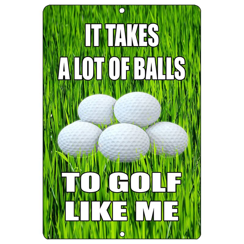 Rogue River Tactical Funny Golf Metal Tin Sign Wall Decor It Takes a ...