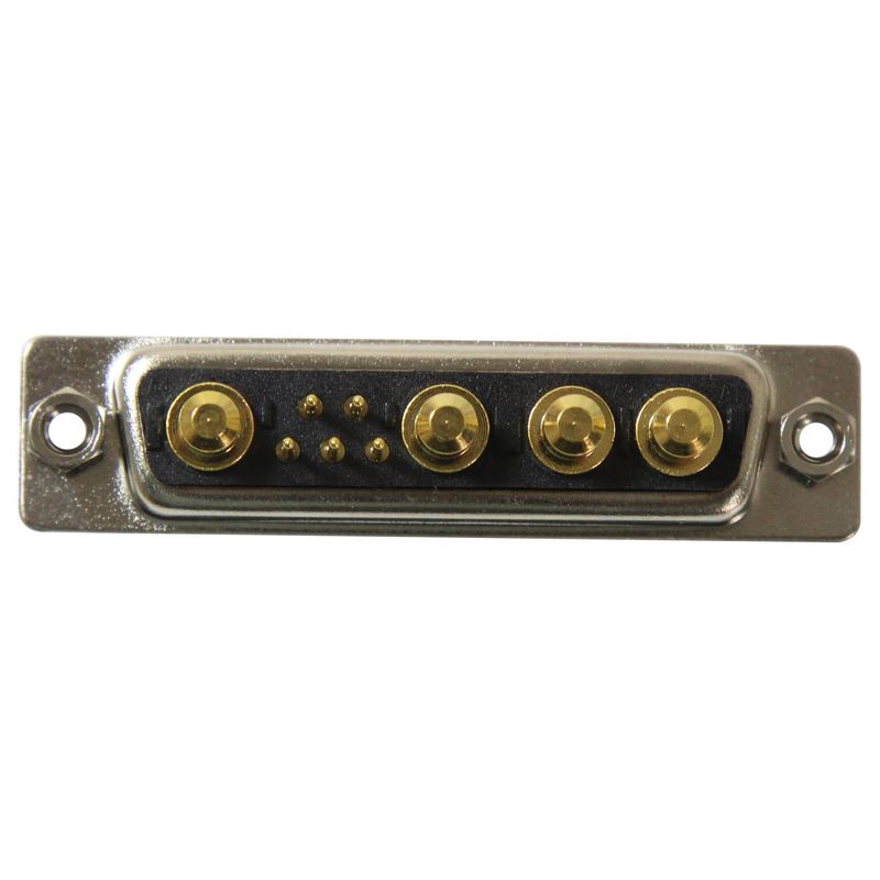 COMBO D-SUB CONN, PLUG, DB-9W4, TH, Combination Layout D Subminiature ...