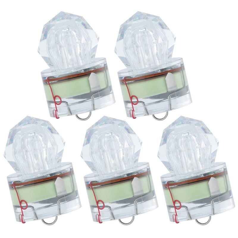 Dr.Fish 5 Pack LED Deep Drop Fishing Lights Diamond Lights Water ...