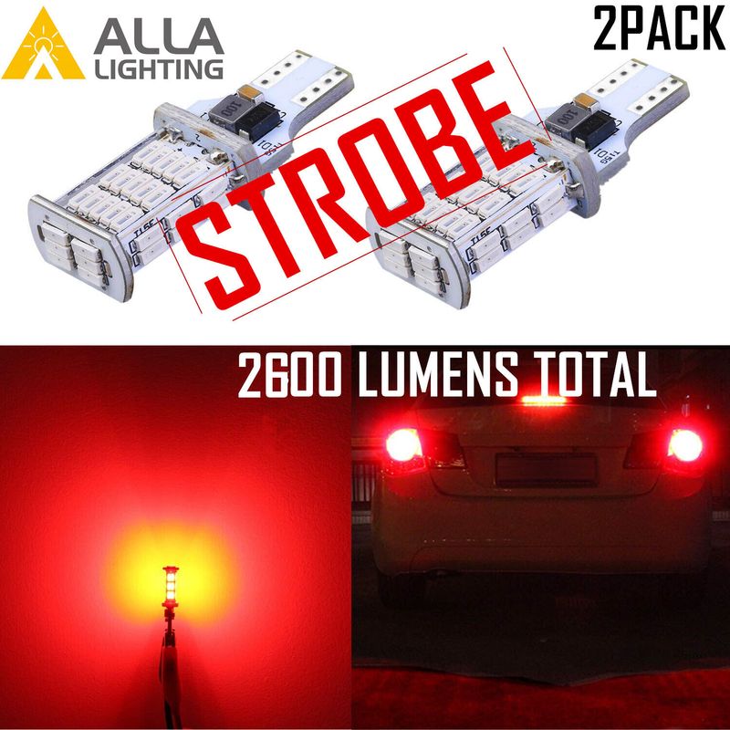Alla 921 LED Red Legal Blinking Brake|Flashing Center High third Stop ...