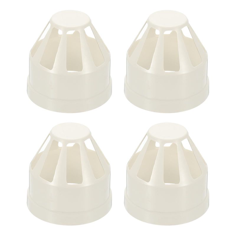 PATIKIL 4 Pcs PVC Drain Pipe Vent Cap, 3 Inch Vent Pipe End Cap Cover ...