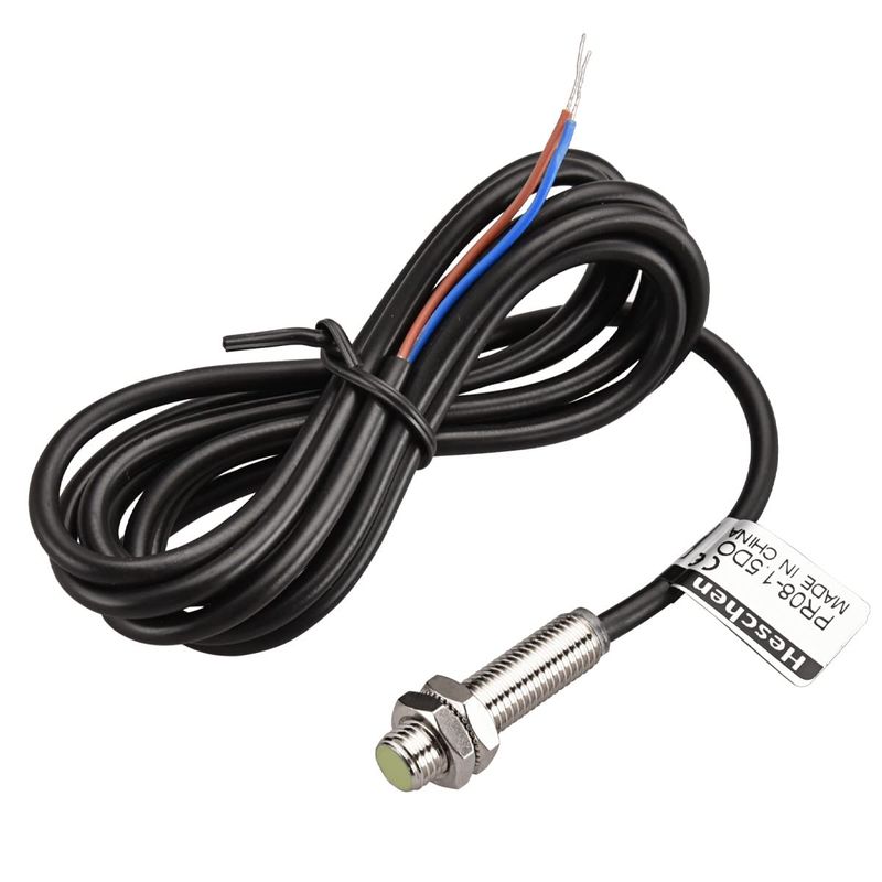 Heschen M8 Inductive Proximity Sensor Switch PR08-1.5DO Cylindrical ...