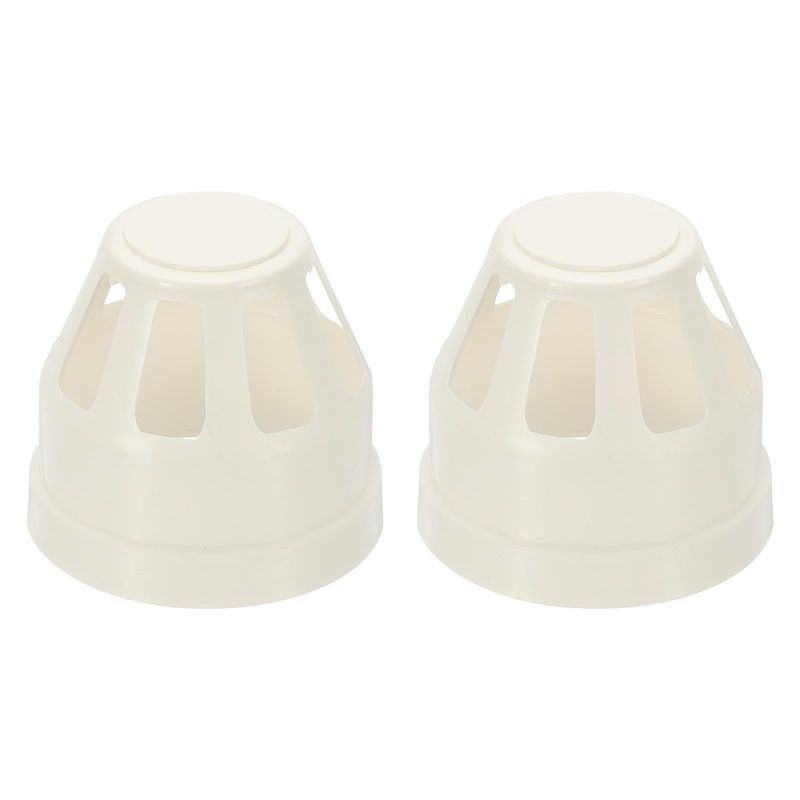 PATIKIL 2 Pcs PVC Drain Pipe Vent Cap, 2 Inch Vent Pipe End Cap Cover ...