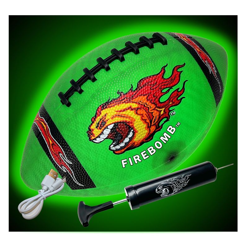 FIREBOMB LED FootBomb™ Football - Rechargeable Light-Up Football for ...