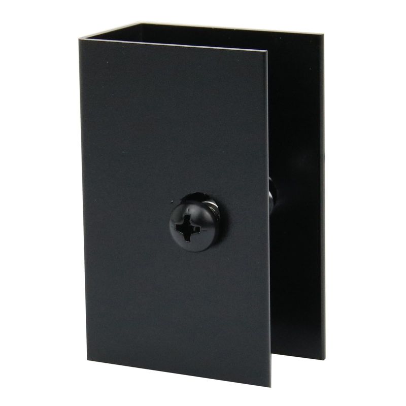 Matte Black Square Cubicle U Bracket for 20mm Partition - Online ...