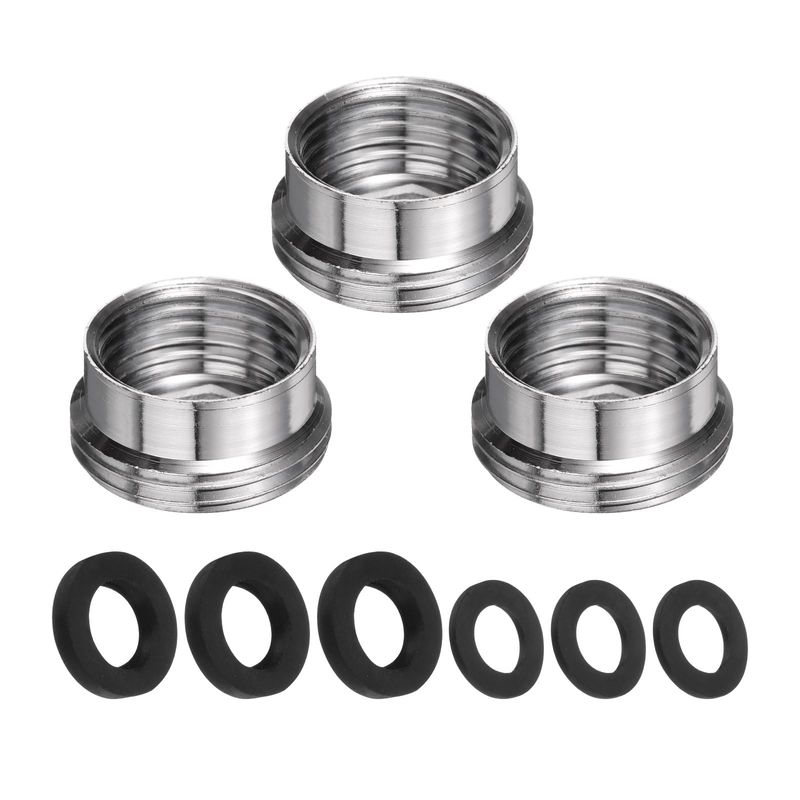 sourcing map 3Pcs Faucet Adapter Kit, Male 1in to Female 0.75in Kitchen ...