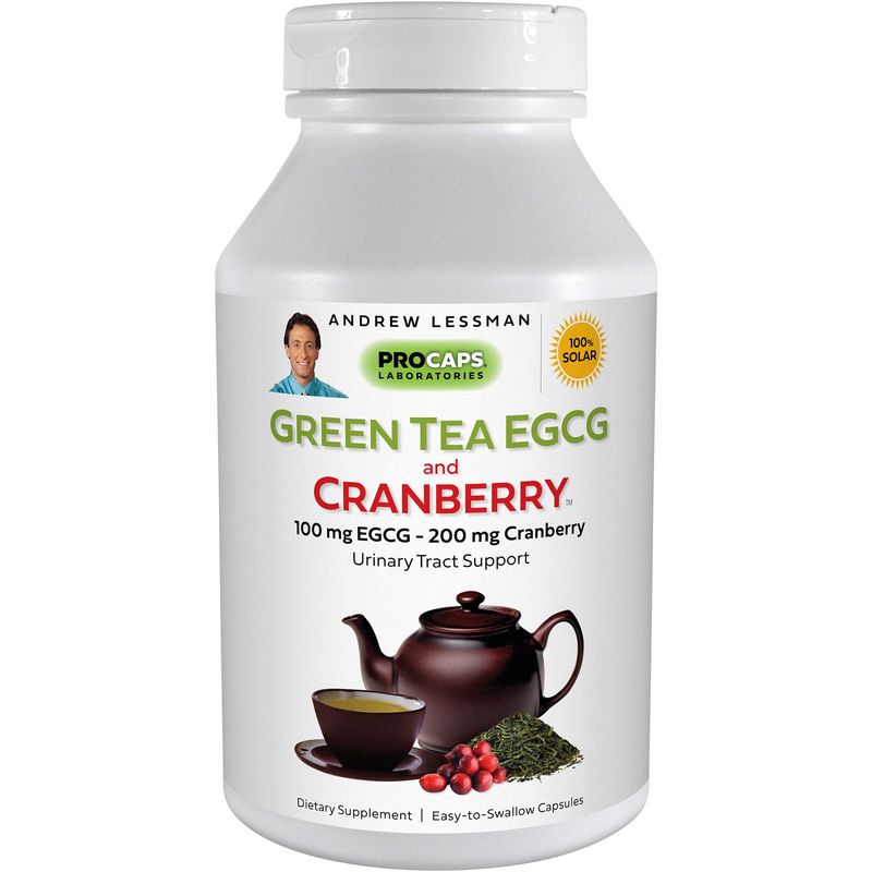 ANDREW LESSMAN Green Tea EGCG & Cranberry 60 Capsules – Standardized ...