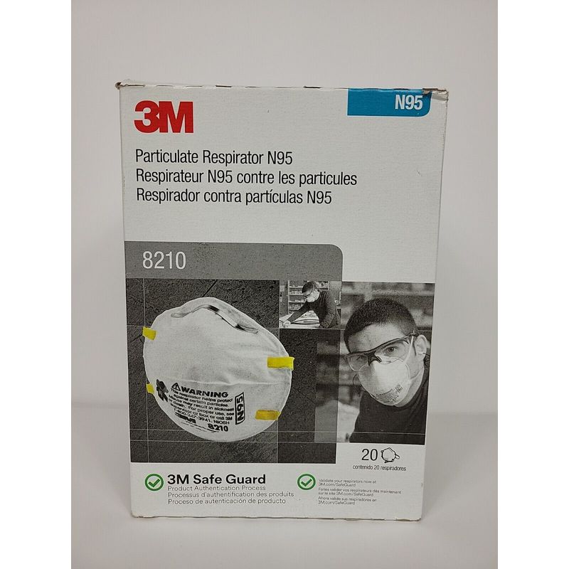 3M 8210 N95 Particulate Respirator, 20 Masks Per Box - Online Marketplace - EveryMarket