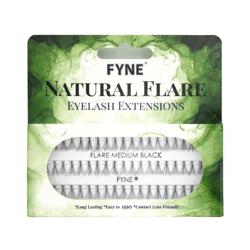 Natural Lashes by FYNE – 60 Medium Cluster Lashes per pack | Easy to ...