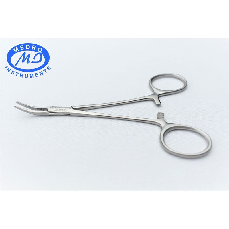 Halsted Mosquito Hemostat Forcep 5" Curved Serrated Jaws OR Surgical ...