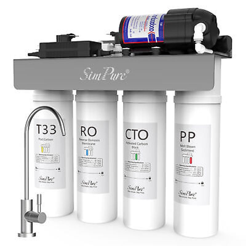 WP2-400GPD 8 Stage UV STERILIZER Tankless RO Reverse Osmosis Water Filter System - Online ...