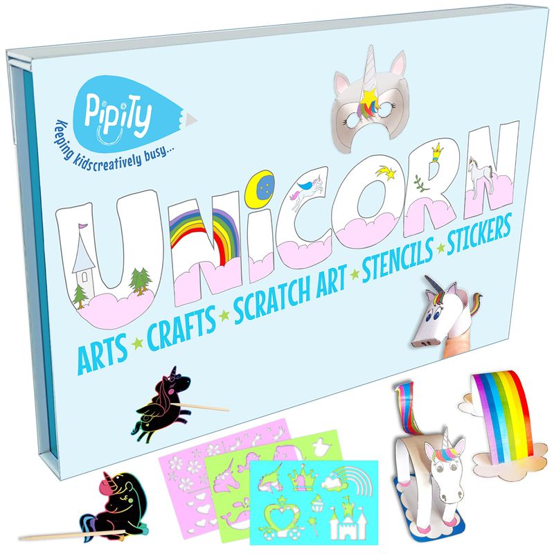 Pipity Unicorn Arts and Crafts Set | Paper Craft, Colouring, Drawing ...