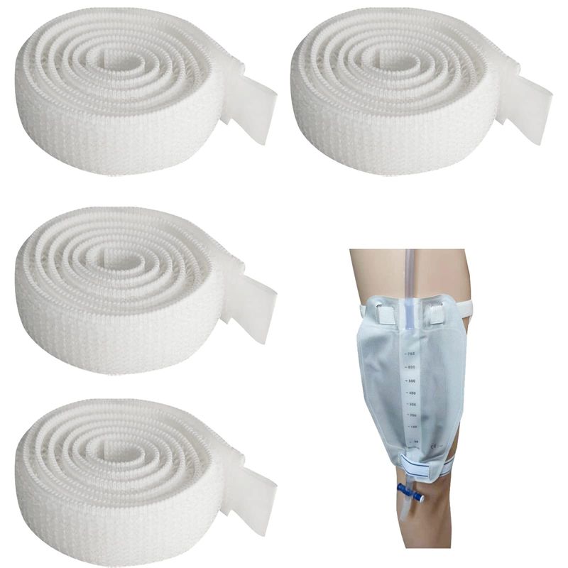 4 Pcs Catheter Leg Bag Straps Catheter Fixation Straps Leg Urinary Bag ...