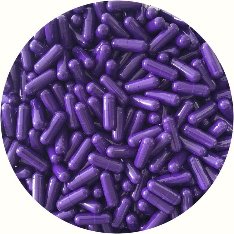 Pure Capsules® Size 00 Dark Purple Empty Gelatine Capsules for Self ...