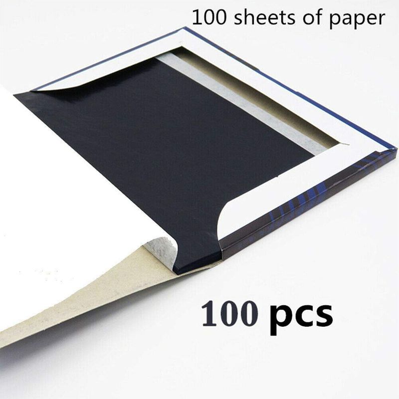 BE-TOOL Carbon Paper 100PCS A5 Copy Carbon Paper Repeatedly Use Blue ...