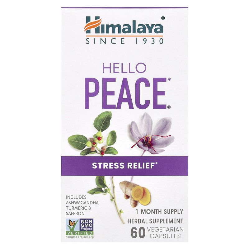 Hello Peace, Stress Relief, 60 Vegetarian Capsules - Online Marketplace ...